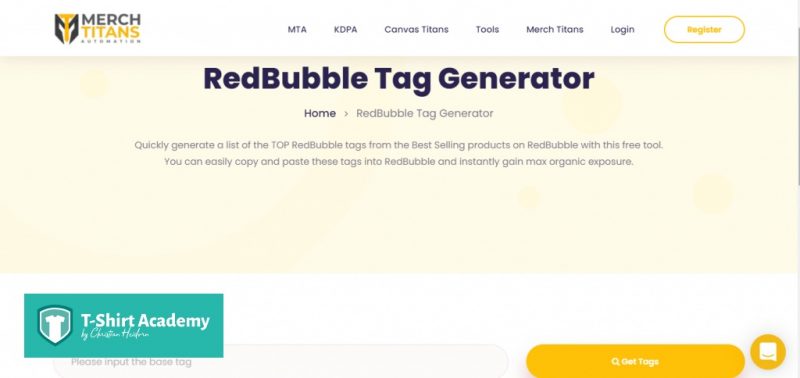 Best Free Redbubble Tag Generator — The T-Shirt Academy